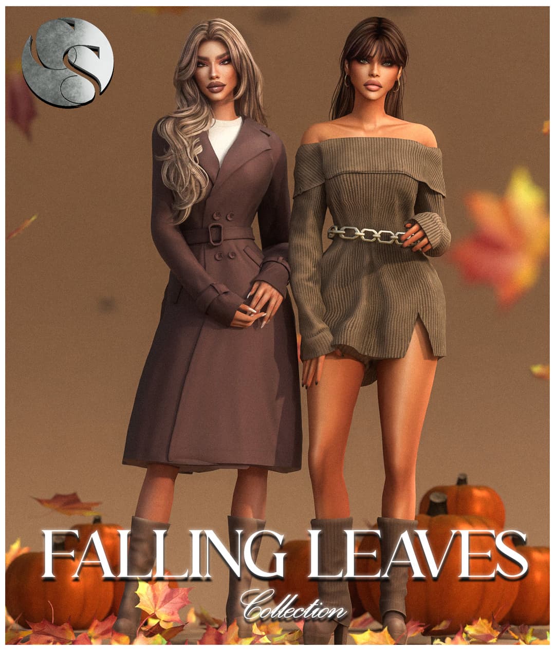 Коллекция осенней одежды Falling Leaves Collection | Sims4Mods