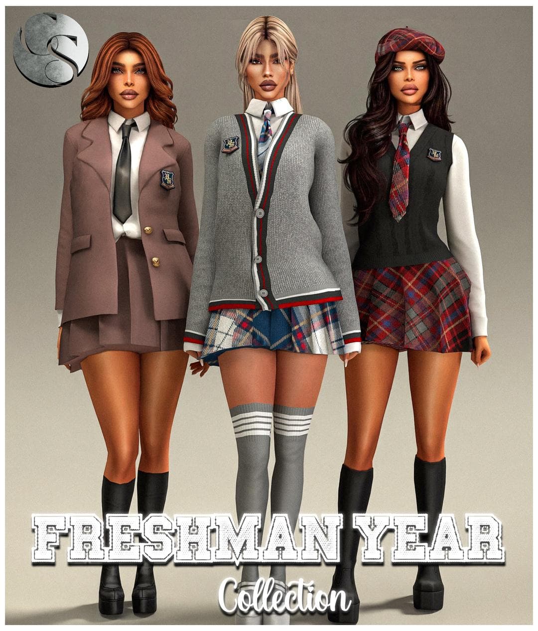 Коллекция одежды Freshman Year | Sims4Mods