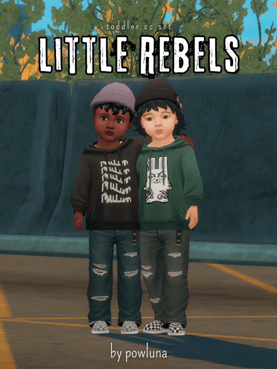 Комплект LITTLE REBELS | Sims4Mods