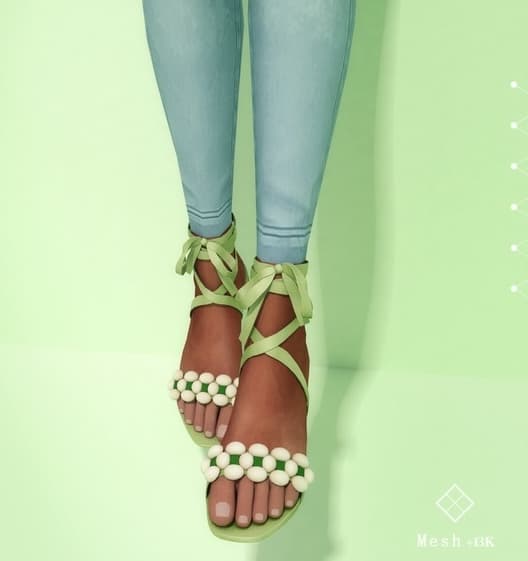 Босоножки Lace Up Sandals | Sims4Mods
