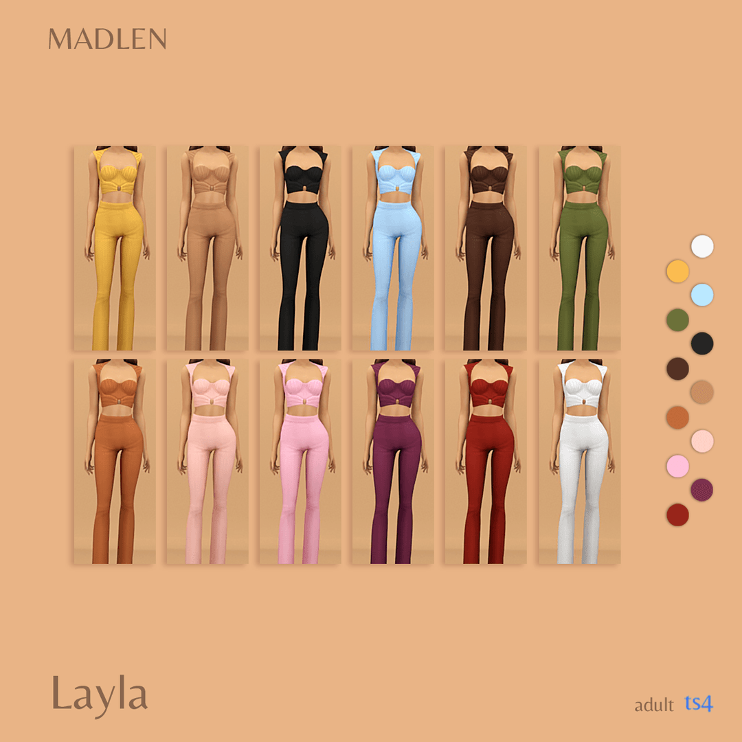 Наряд Layla | Sims4Mods