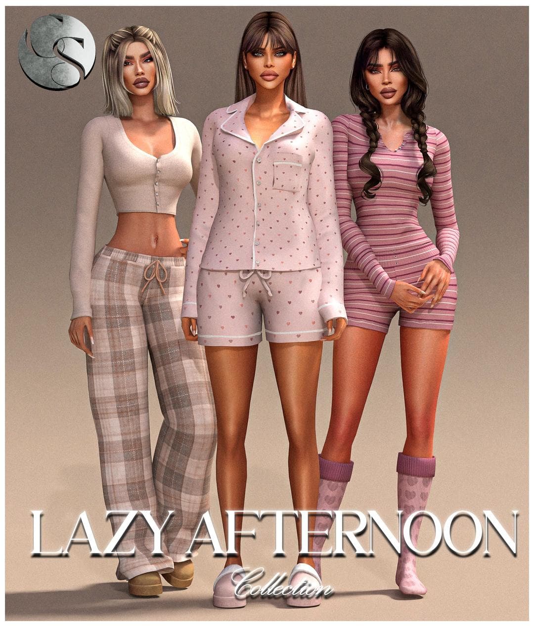 Коллекция домашней одежды Lazy Afternoon | Sims4Mods