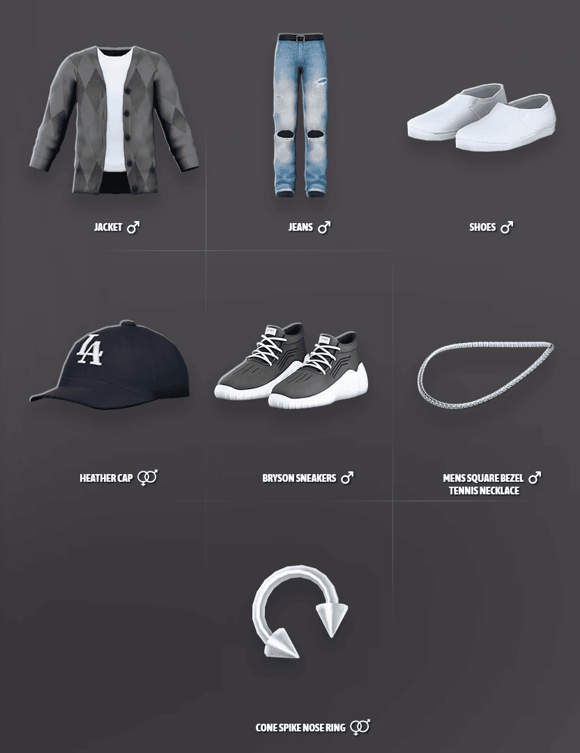 Сет одежды Leon Set | Sims4Mods