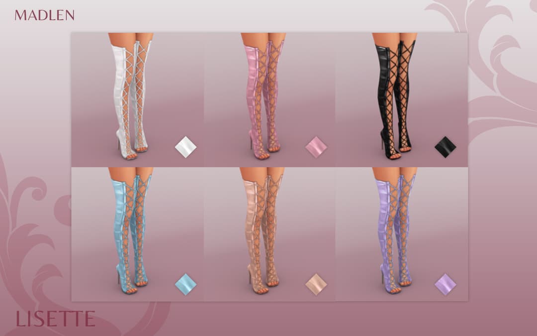 Ботфорты Lisette Boots | Sims4Mods