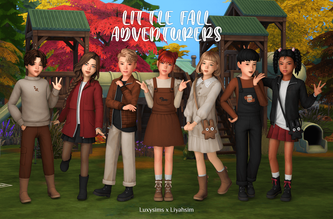 Детская коллекция Little Fall Adventures Collection | Sims4Mods