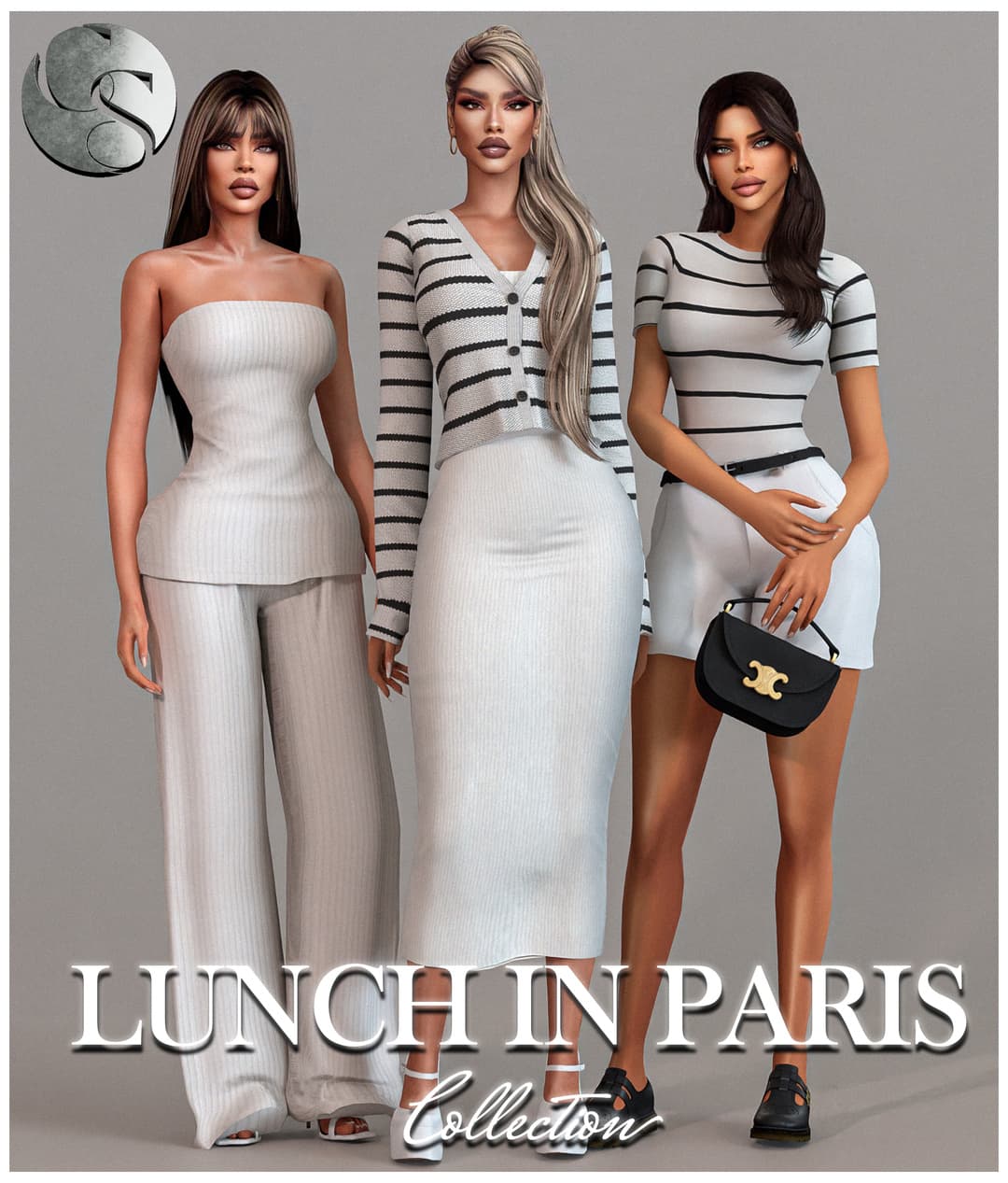 Коллекция одежды Lunch In Paris | Sims4Mods