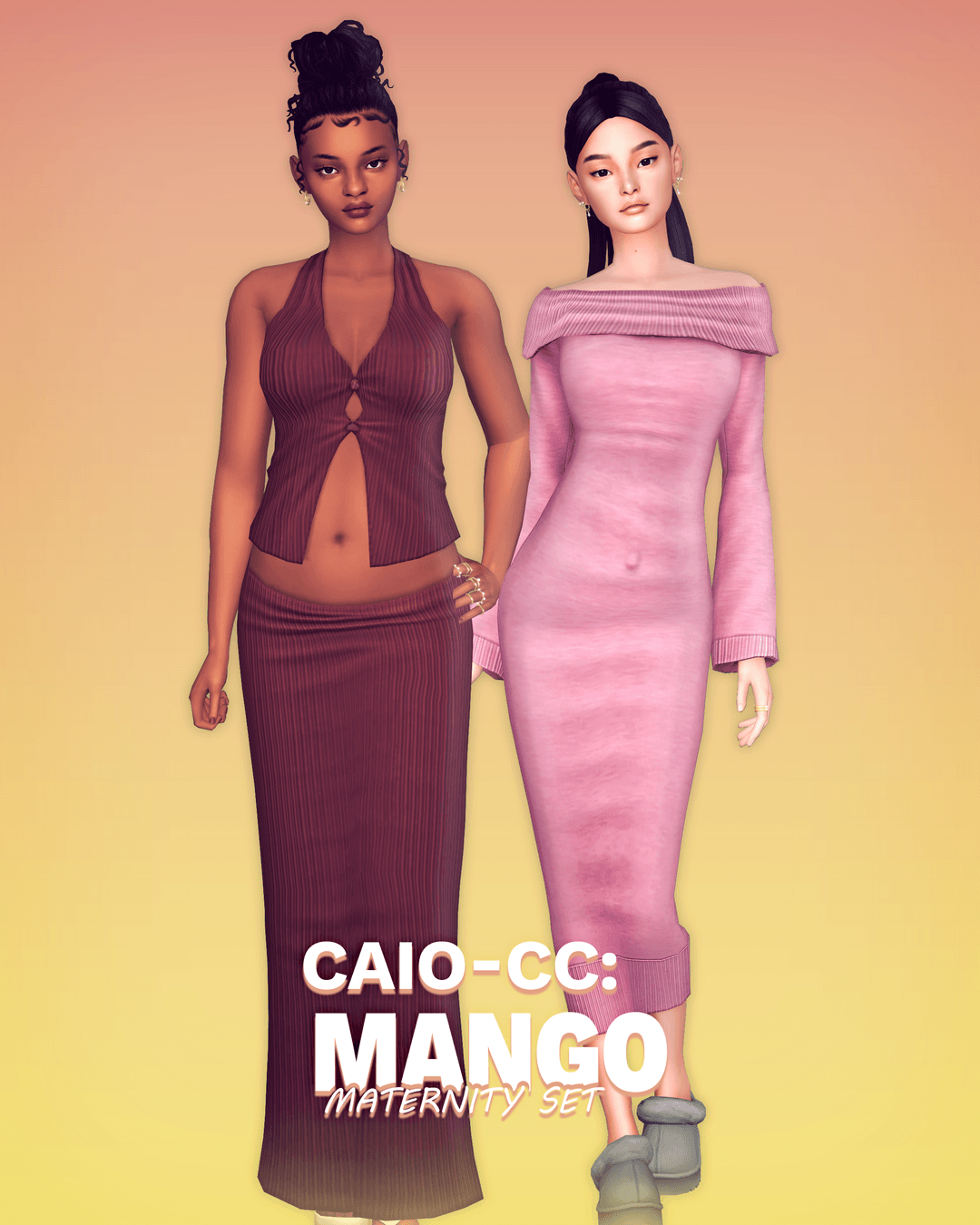 Сет для беременных Mango Set | Sims4Mods