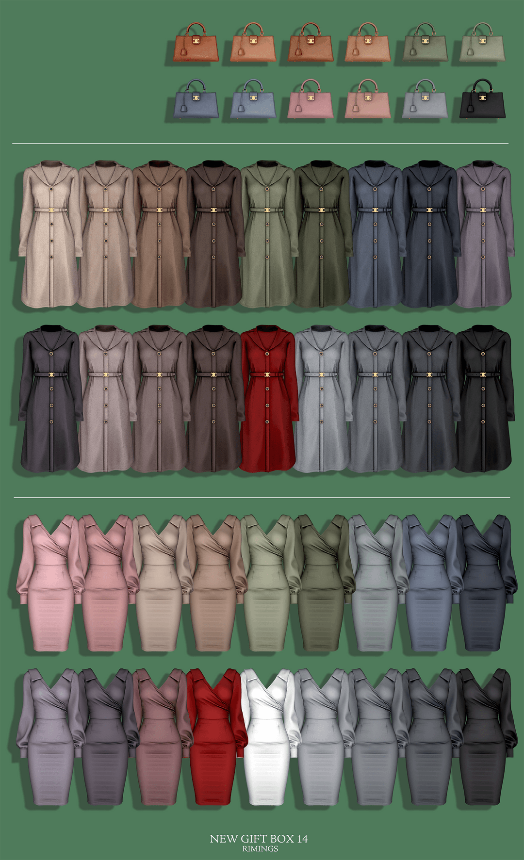 Коллекция одежды NEW GIFT BOX 14 | Sims4Mods
