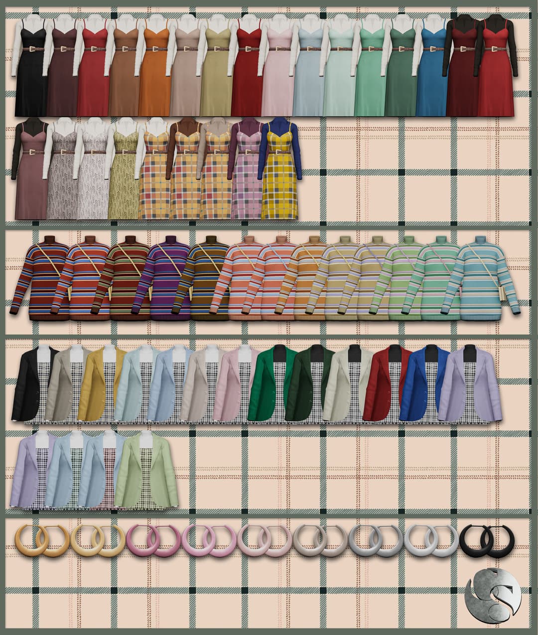 Коллекция одежды Oxford Obsession Collection | Sims4Mods