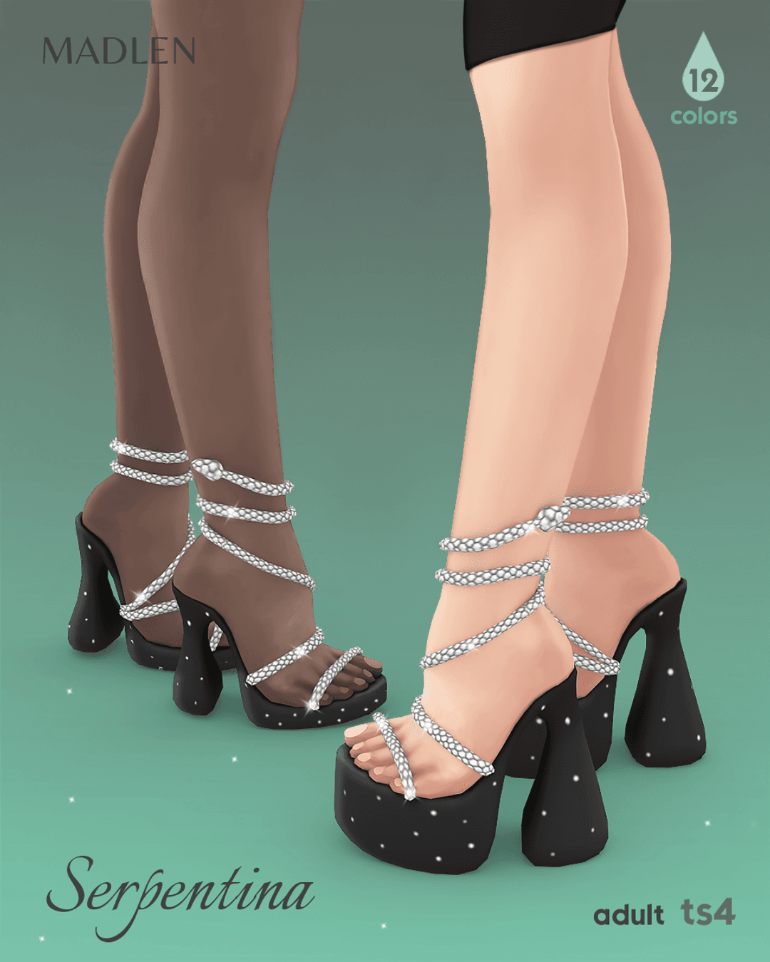 Туфли Serpentina Shoes | Sims4Mods