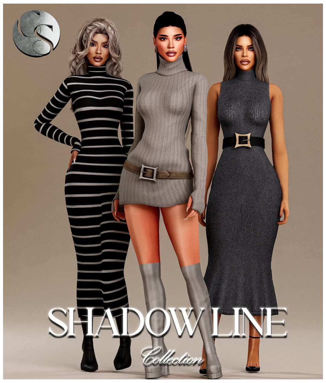 Коллекция одежды Shadow Line | Sims4Mods