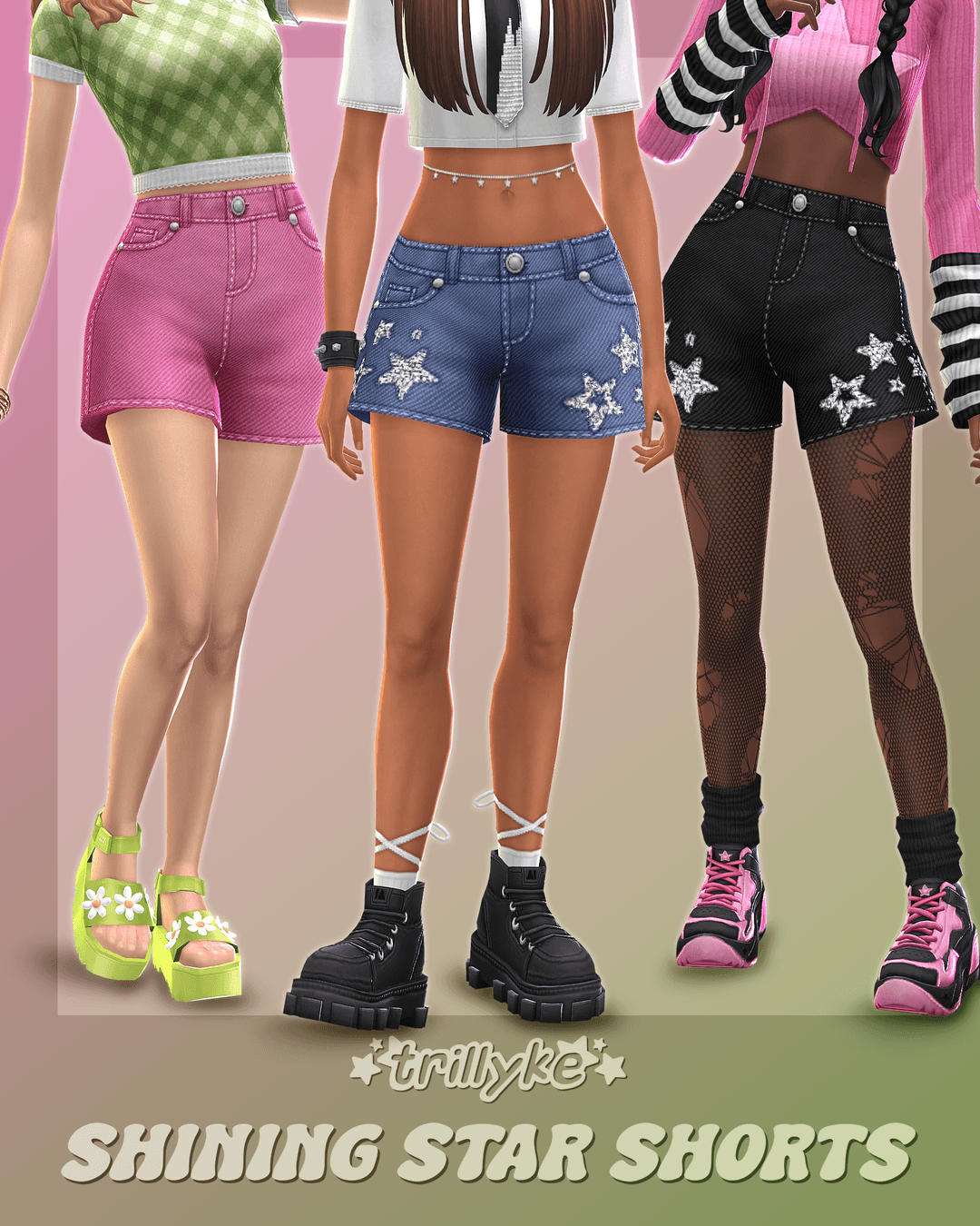 Шорты Shining Star | Sims4Mods