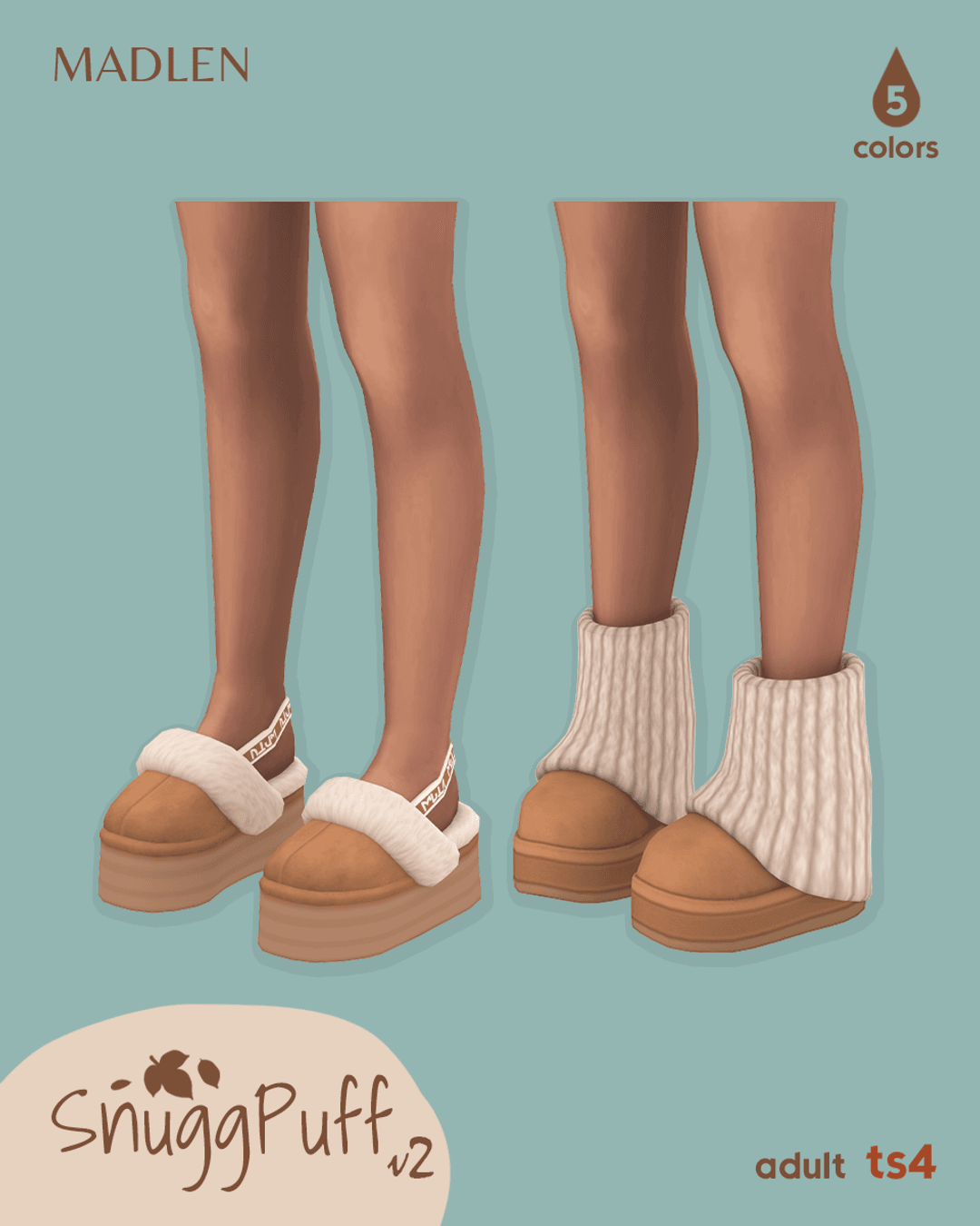 Обувь Snugg Puff v2 | Sims4Mods