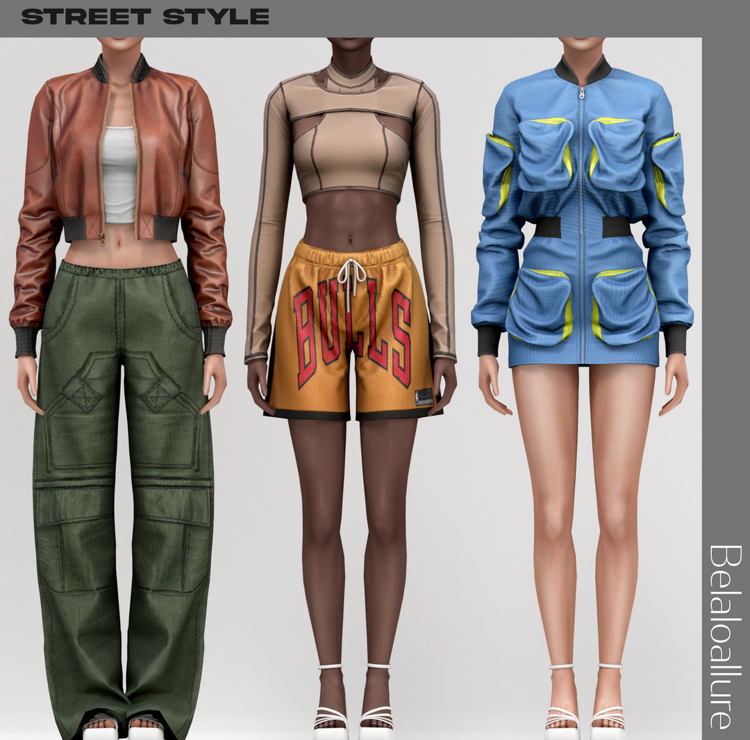 Коллекция одежды Street Style | Sims4Mods
