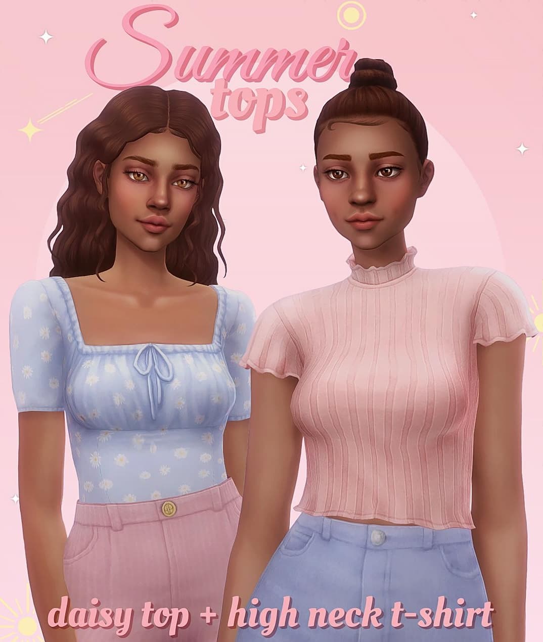 Летние топы Summer Tops | Sims4Mods