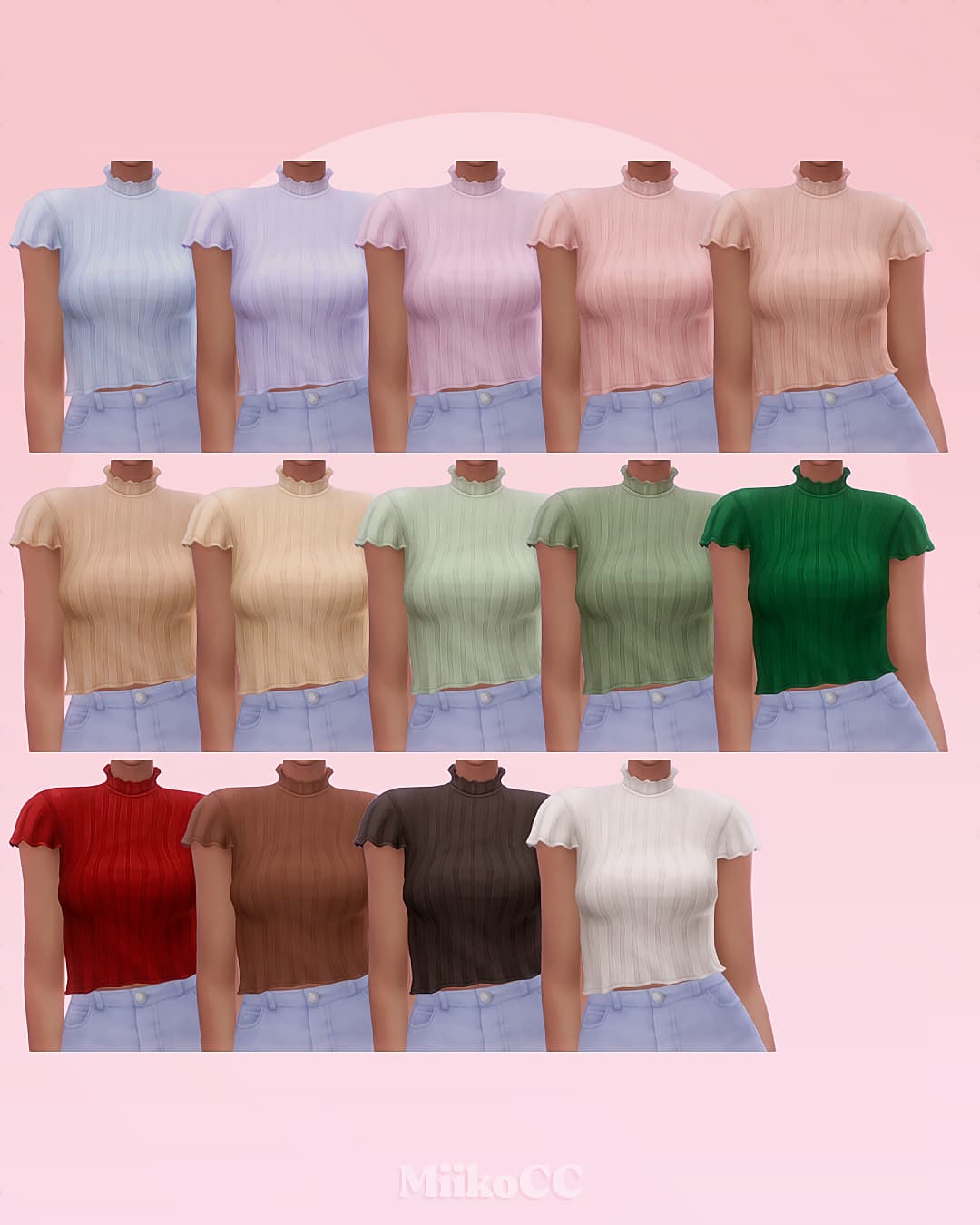 Летние топы Summer Tops | Sims4Mods