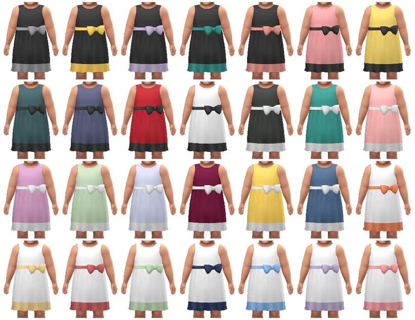 Набор одежды для младенцев Tiny Tux & Tulle | Sims4Mods