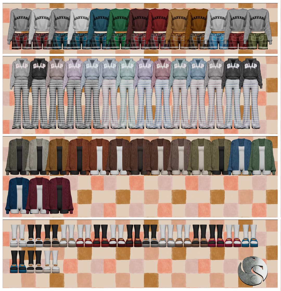 Коллекция одежды The Cozy Corner Collection | Sims4Mods