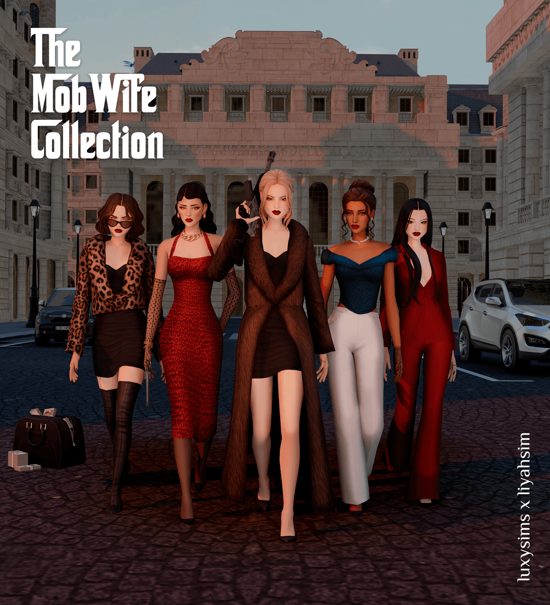 Коллекция одежды The Mob Wife Collection | Sims4Mods