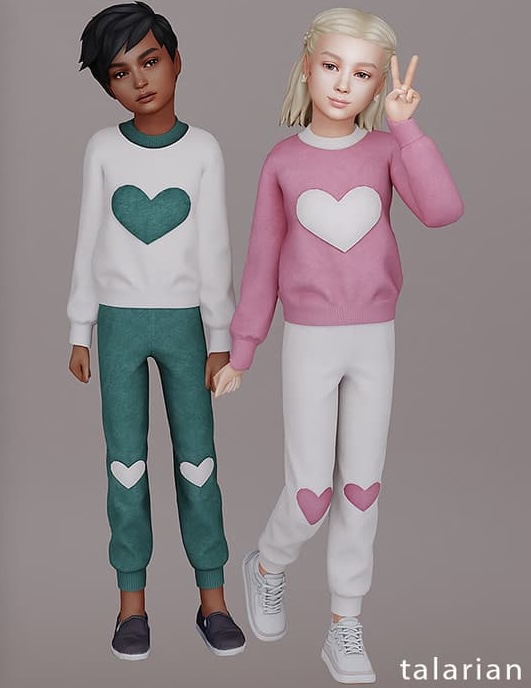 Детский комплект Violet set | Sims4Mods