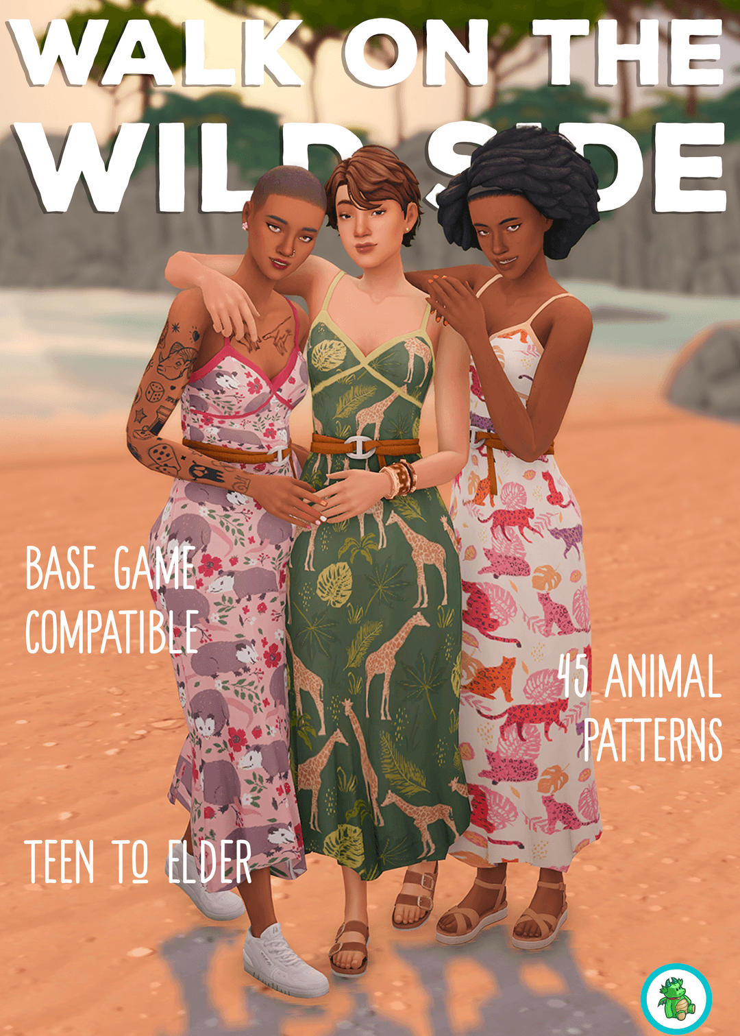Платье Walk on the wild side | Sims4Mods