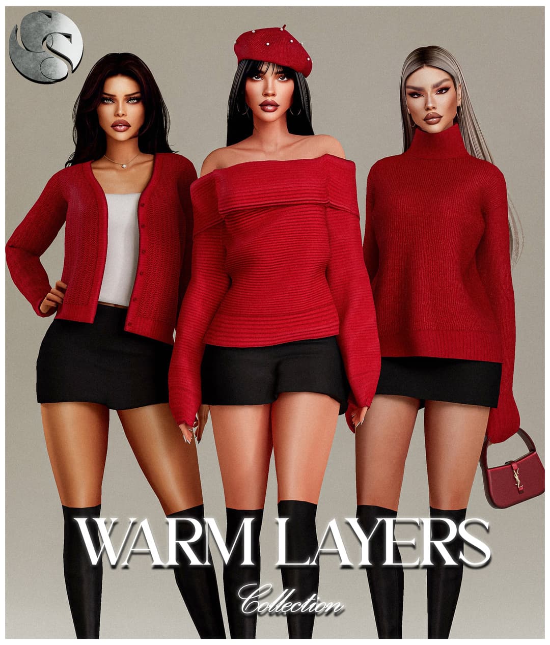 Коллекция теплой одежды Warm Layers | Sims4Mods