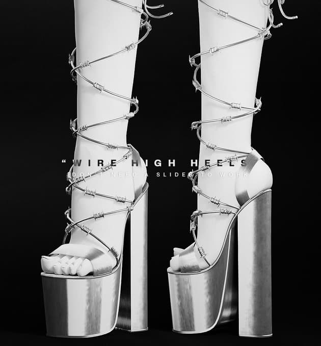 Туфли Wire High Heels | Sims4Mods