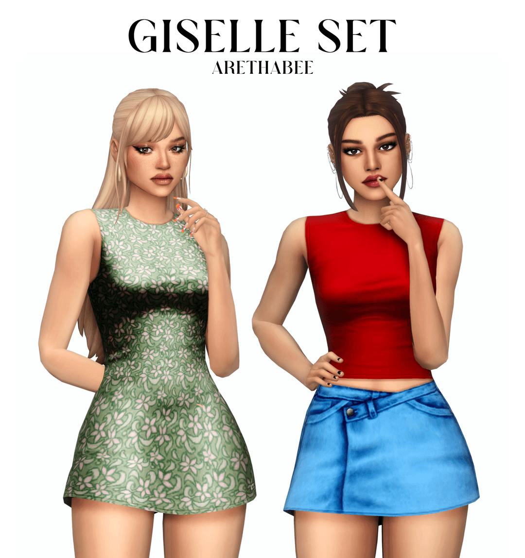 Комплект одежды Giselle Set | Sims4Mods