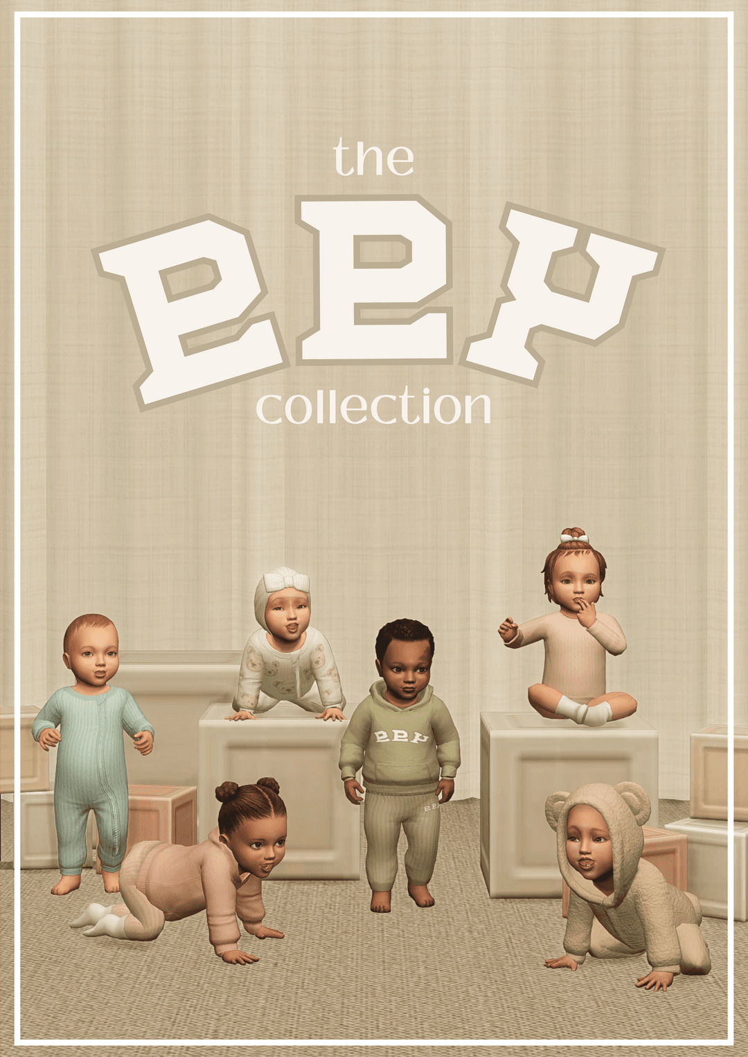 Коллекция базовой одежды для малышей Bby | Sims4Mods