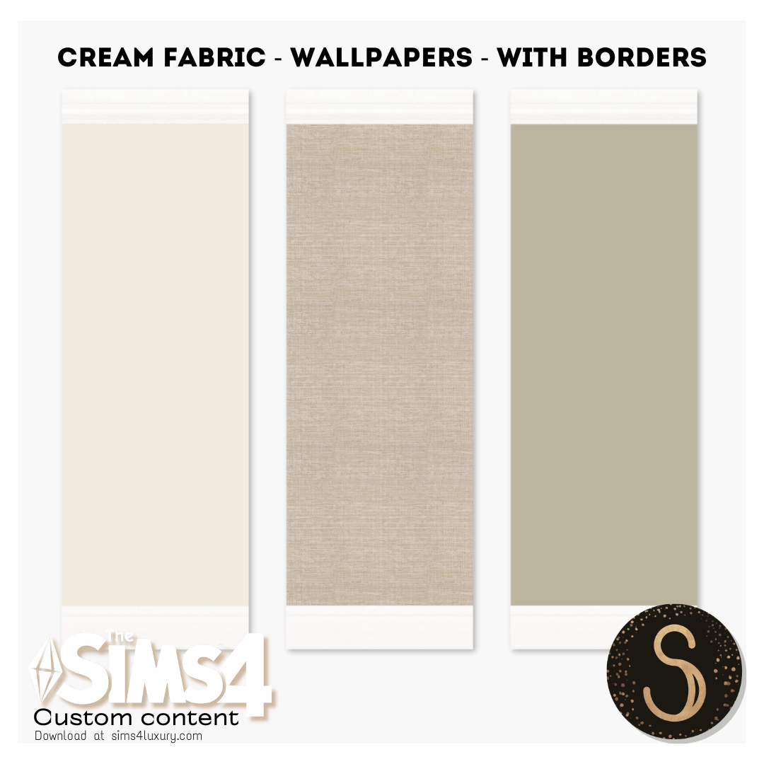 Обои Cream Fabric | Sims4Mods