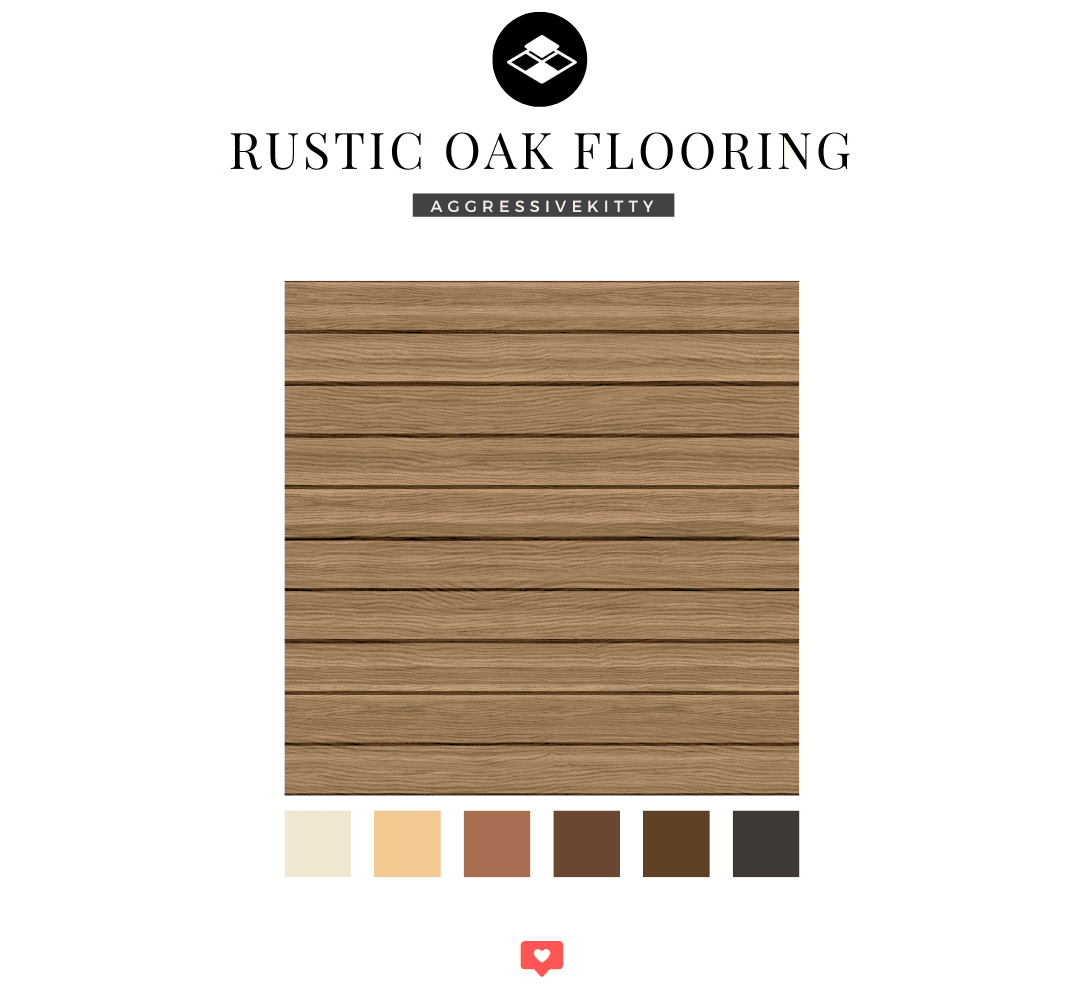 Паркет Rustic Oak Wood Flooring | Sims4Mods