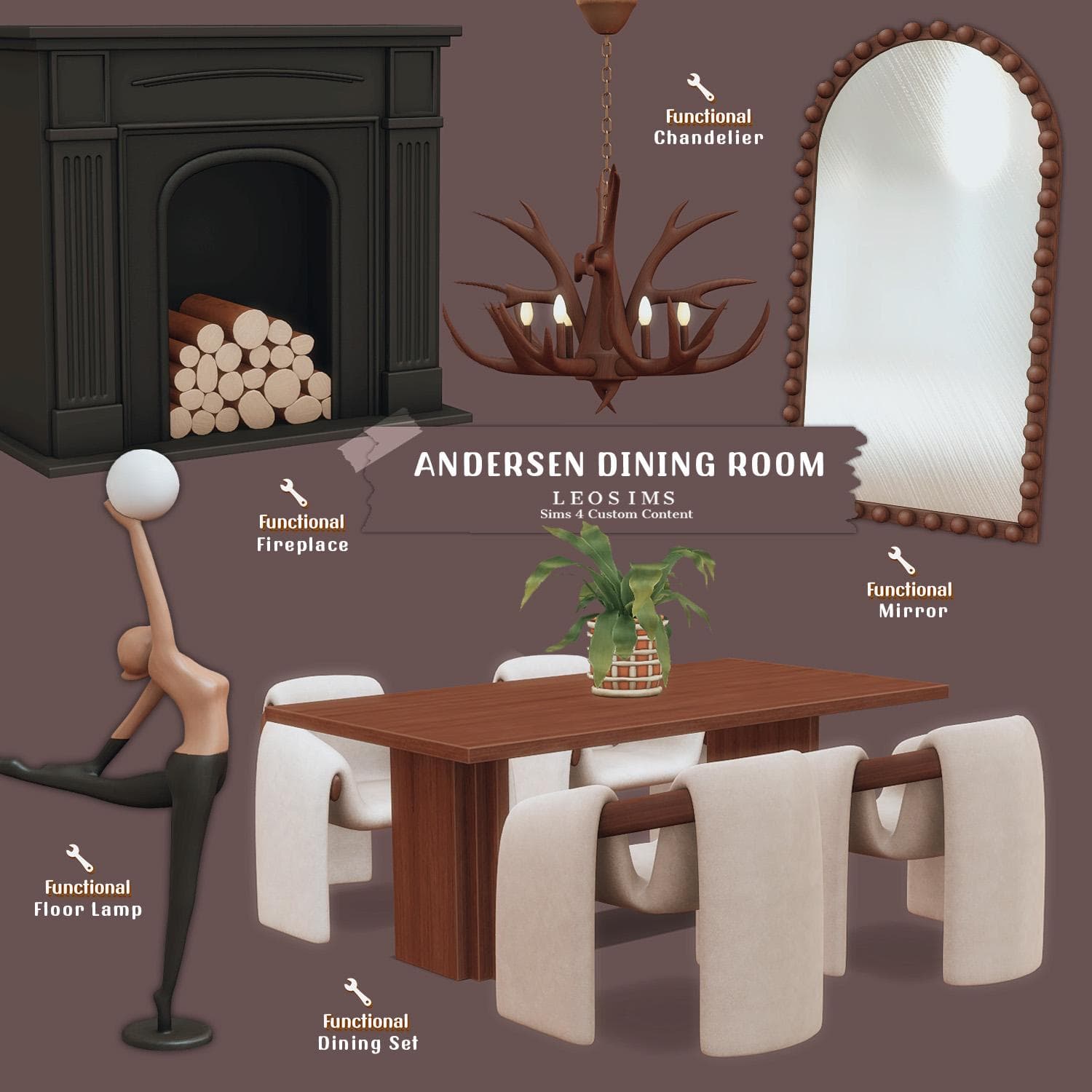 Набор для столовой Andersen Dining | Sims4Mods