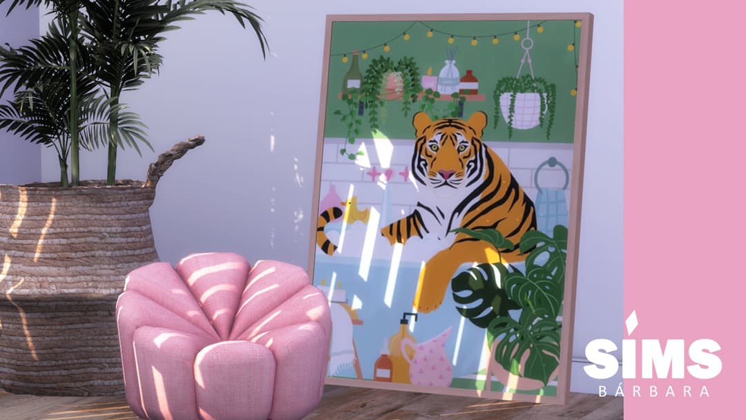 Напольные картины Animal Art Prints | Sims4Mods