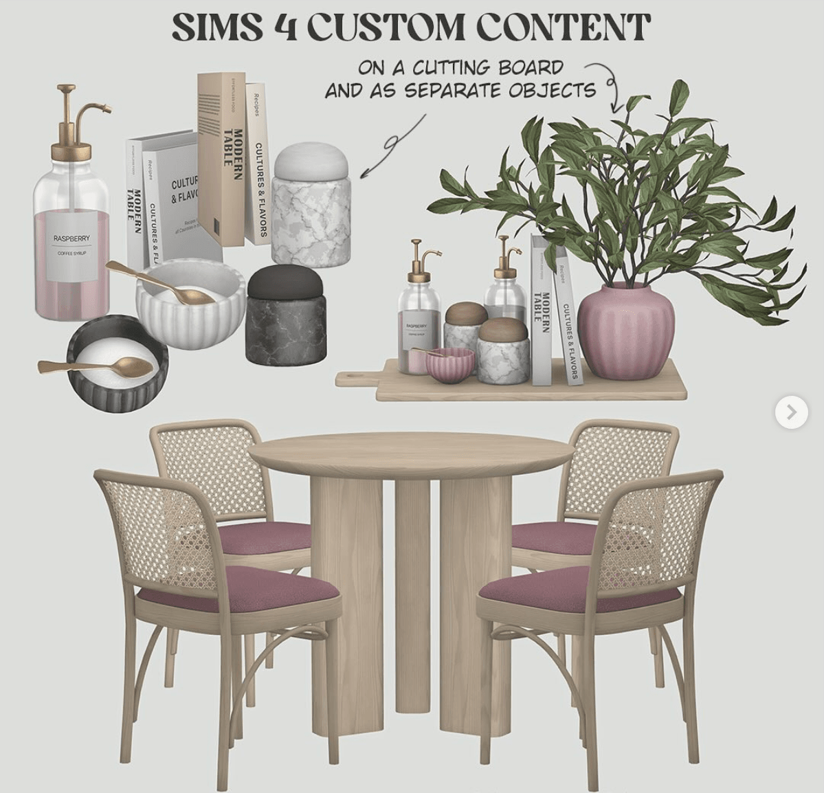 Набор для столовой April 2025 Dining Room | Sims4Mods