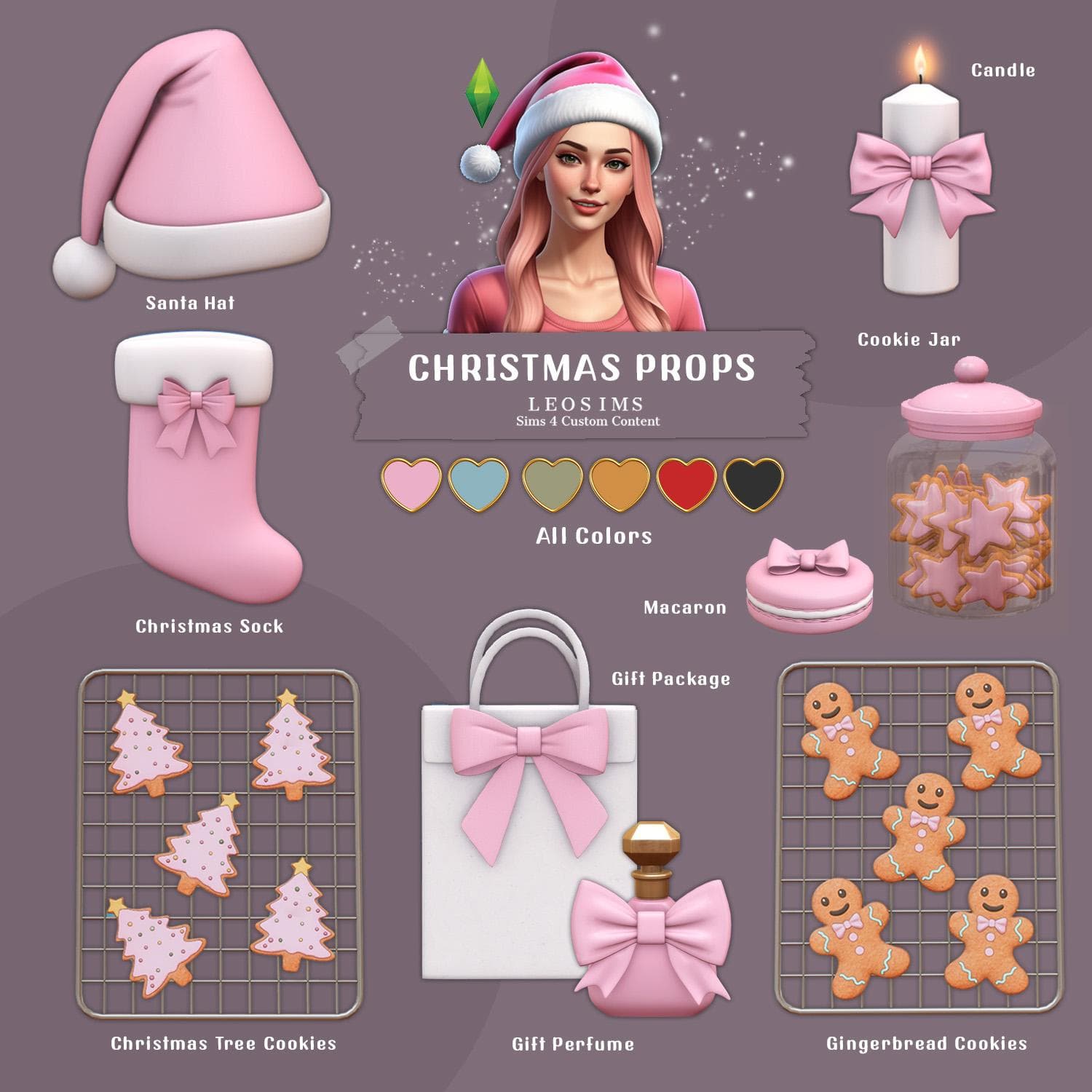 Коллекция рождественского декора Christmas Props | Sims4Mods