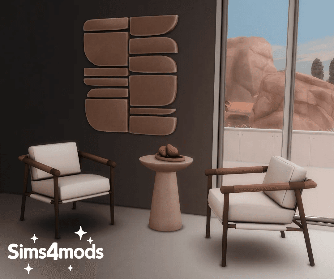 Гостиная Calm Living Room | Sims4Mods