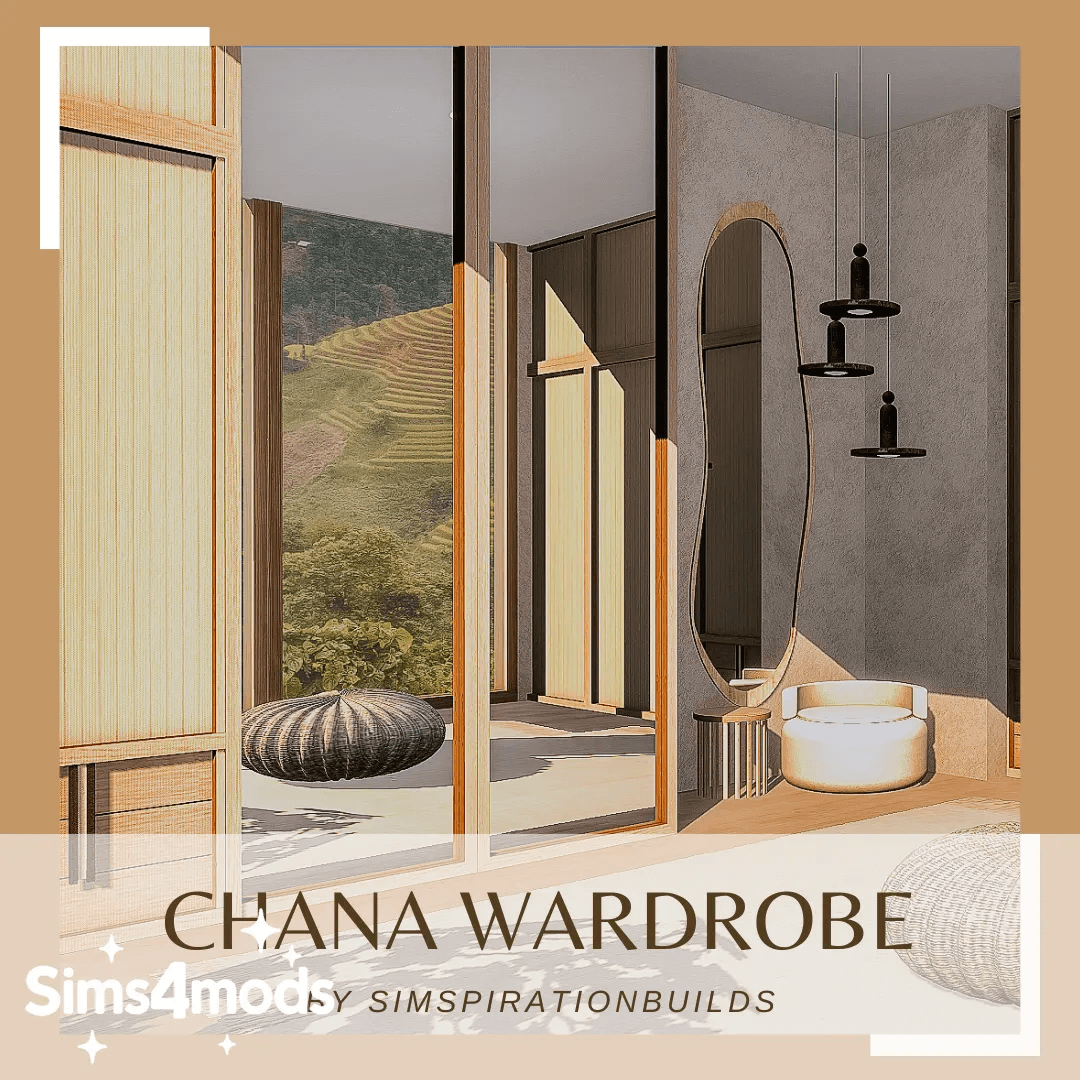 Гардеробная Chana Wardrobe Set | Sims4Mods