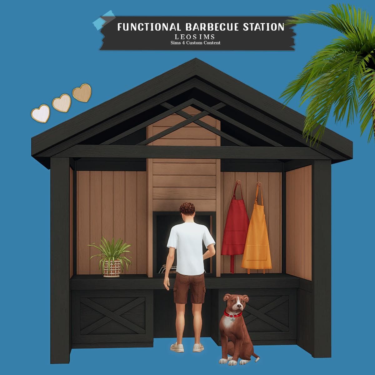 Функциональная гриль зона Functional Barbecue Station | Sims4Mods