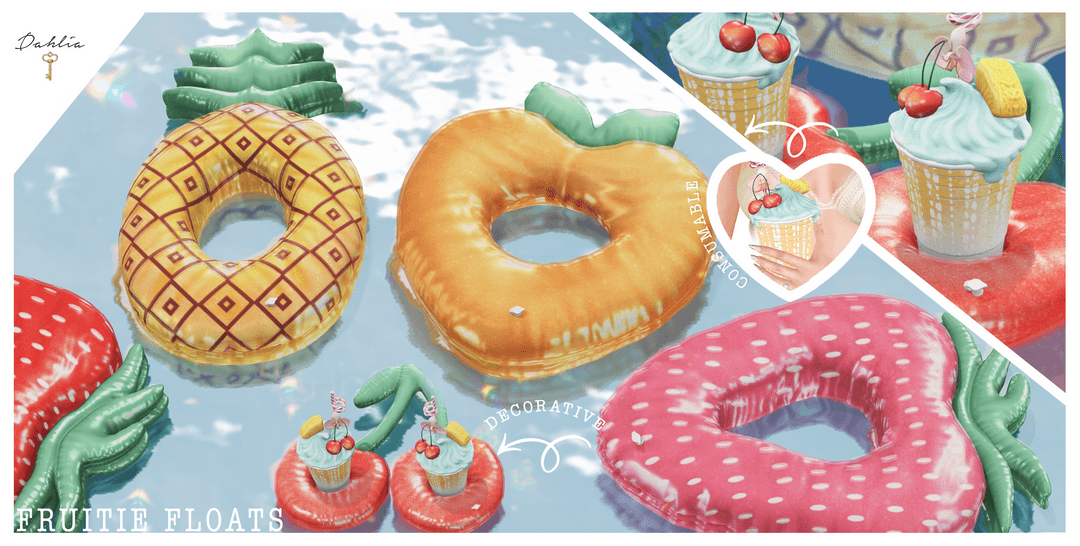 Надувные круги Fruitie Floats | Sims4Mods