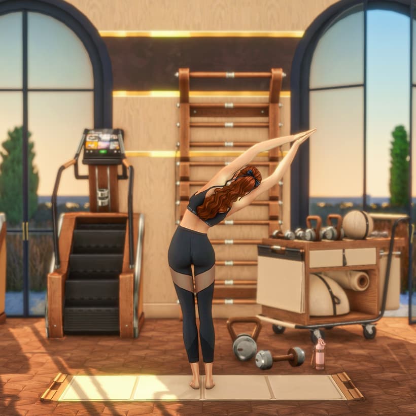 Набор для спорта Luxury Fitness P.2 | Sims4Mods
