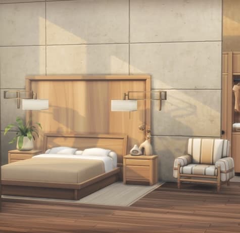 Спальня MCM House | Sims4Mods