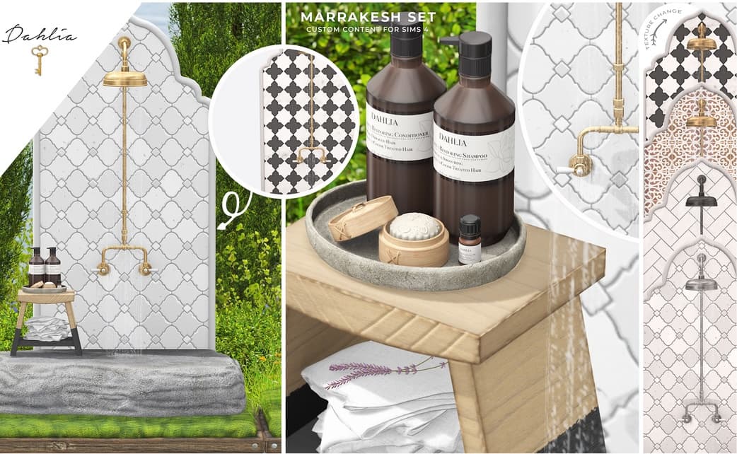 Уличный душ Marrakesh Set | Sims4Mods