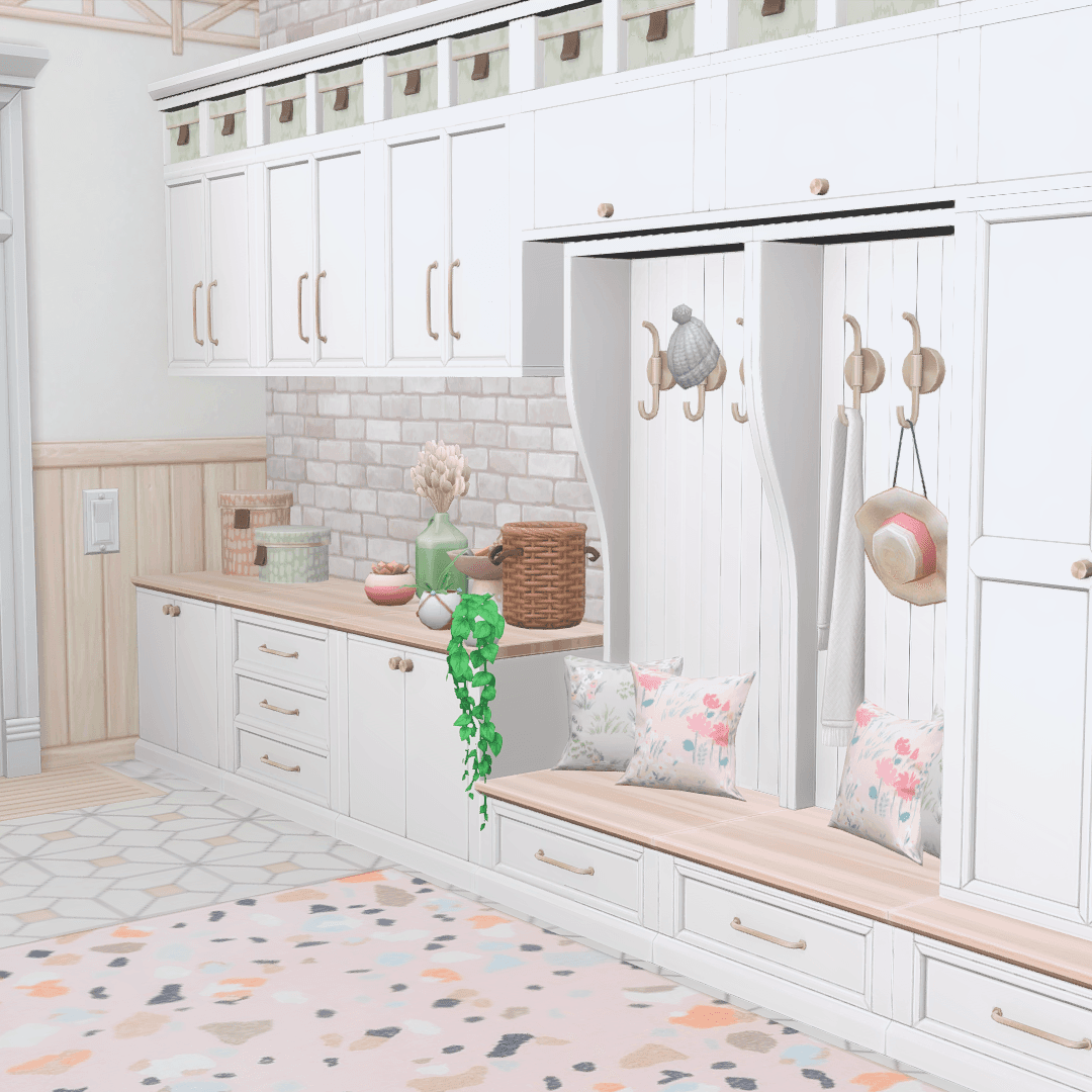 Набор мебели и декора Matilda Mudroom | Sims4Mods