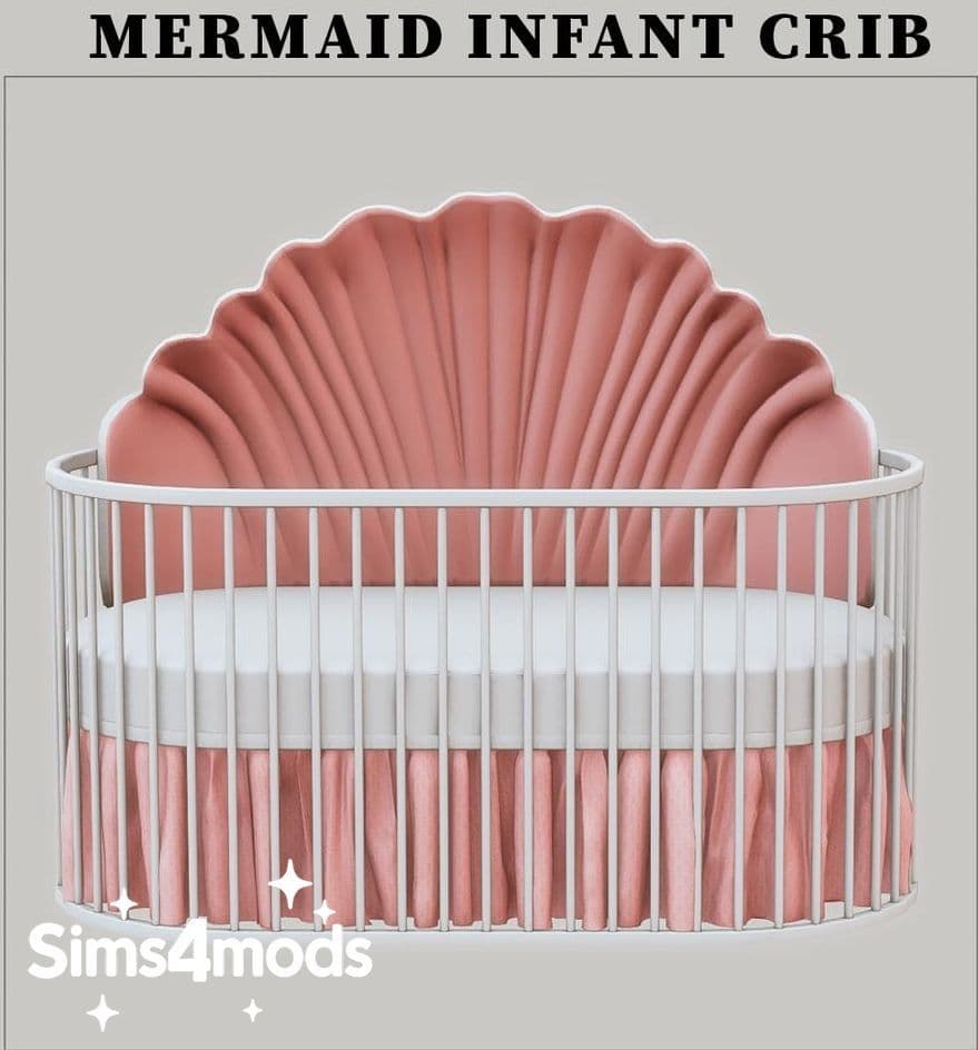 Детская кроватка Mermaid Infant Crib | Sims4Mods