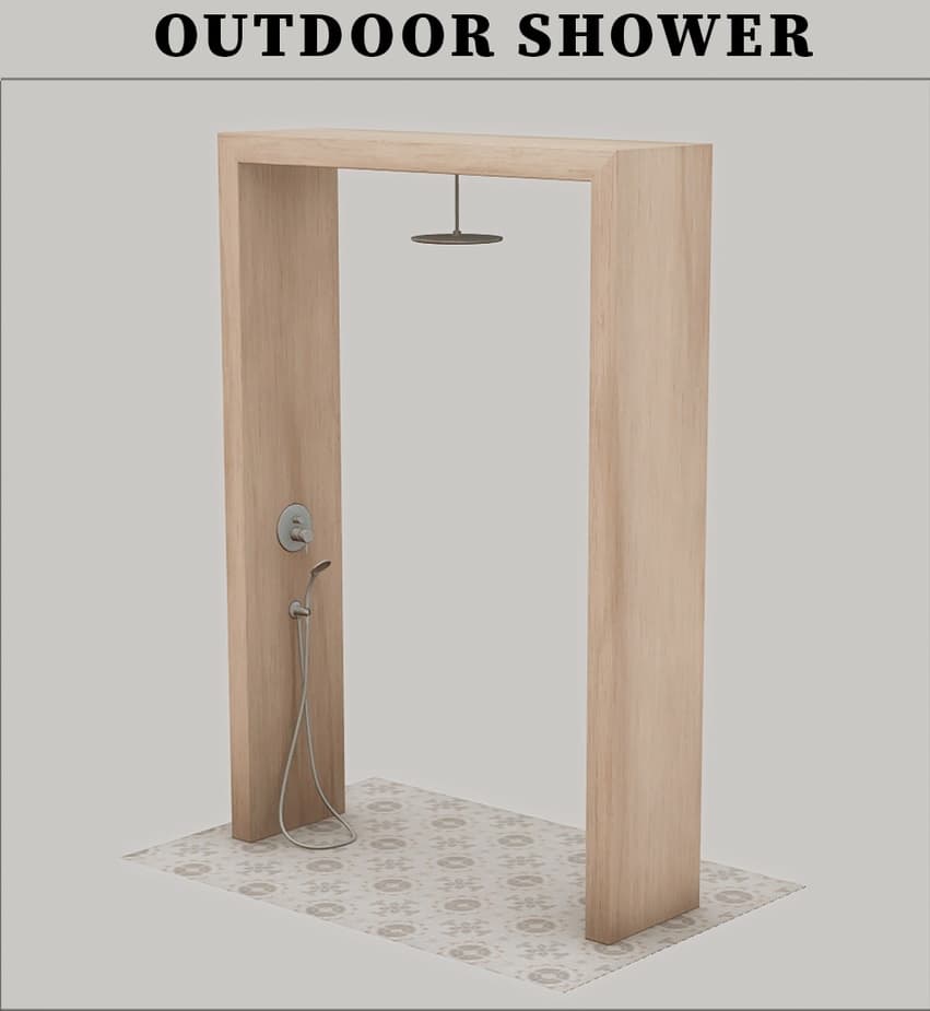 Уличный душ Outdoor Shower | Sims4Mods