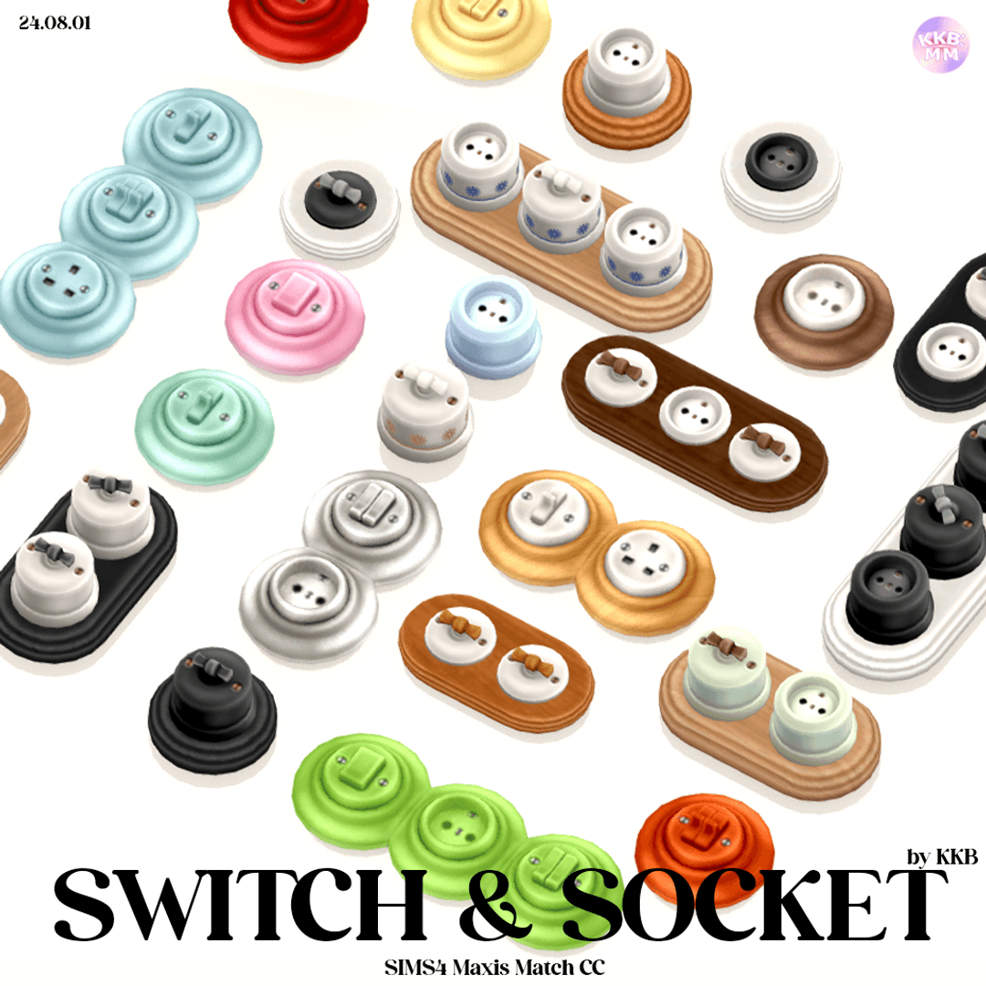 Розетки SWITCH and SOCKET | Sims4Mods