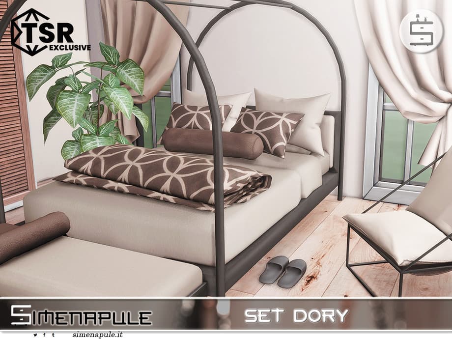 Сет для спальни Set Dory | Sims4Mods
