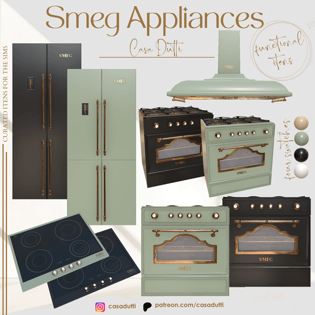 Кухонная техника Smeg Appliances | Sims4Mods