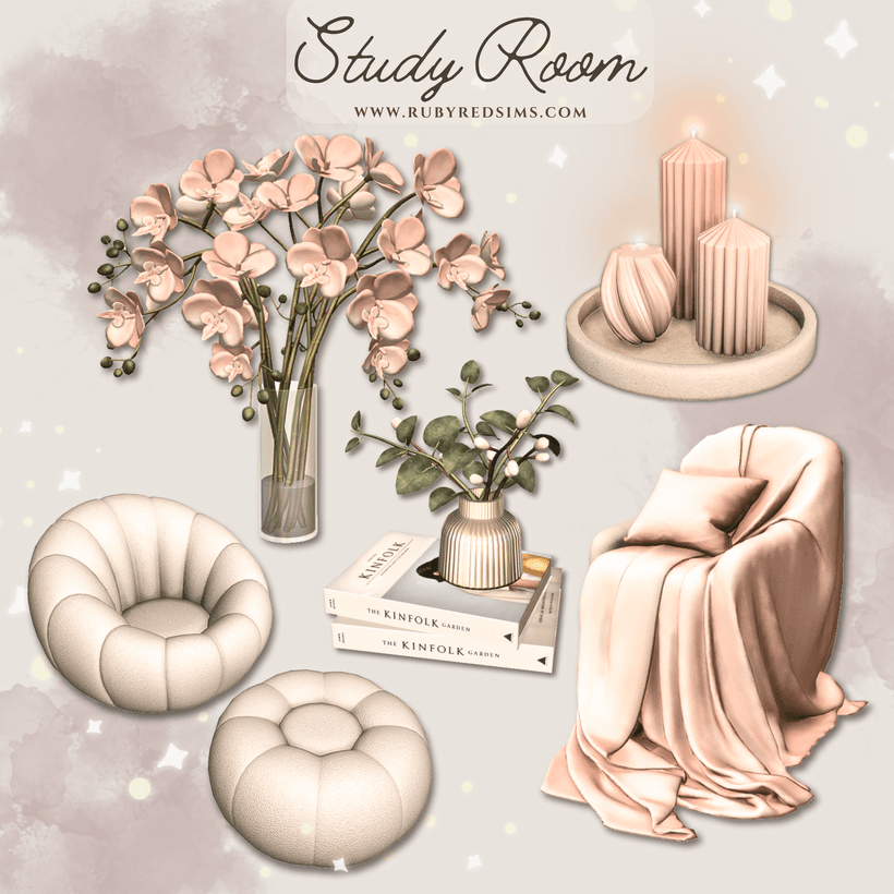 Набор для офиса Study Room | Sims4Mods