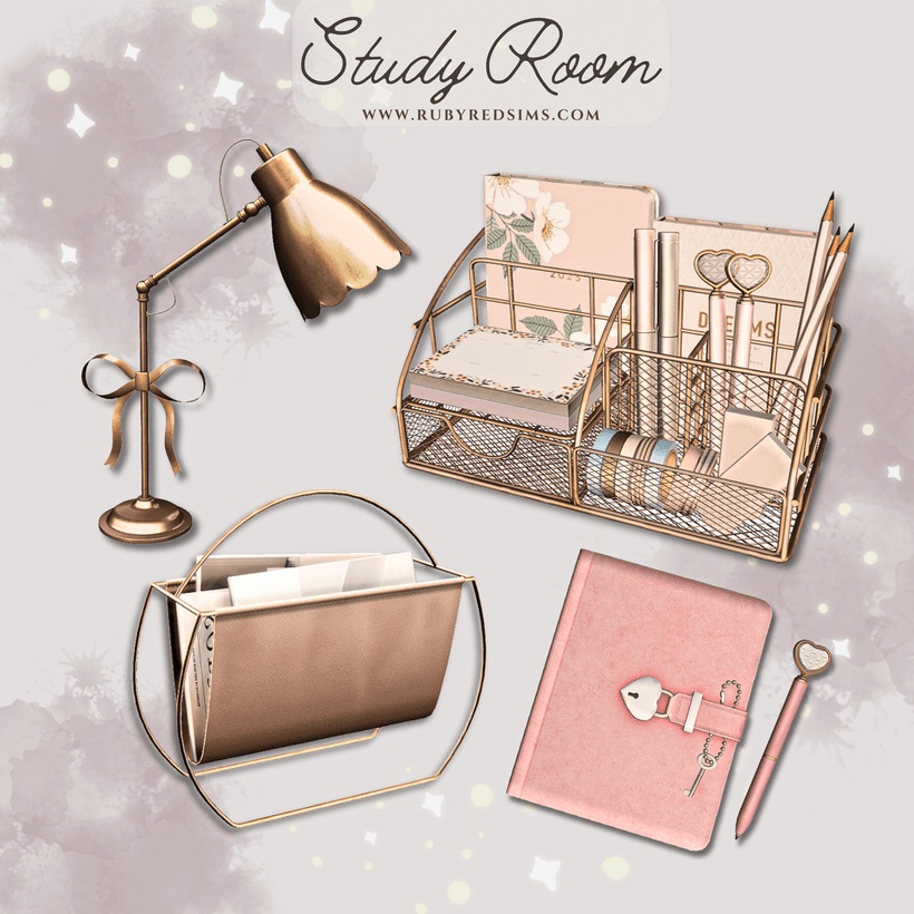 Набор для офиса Study Room | Sims4Mods